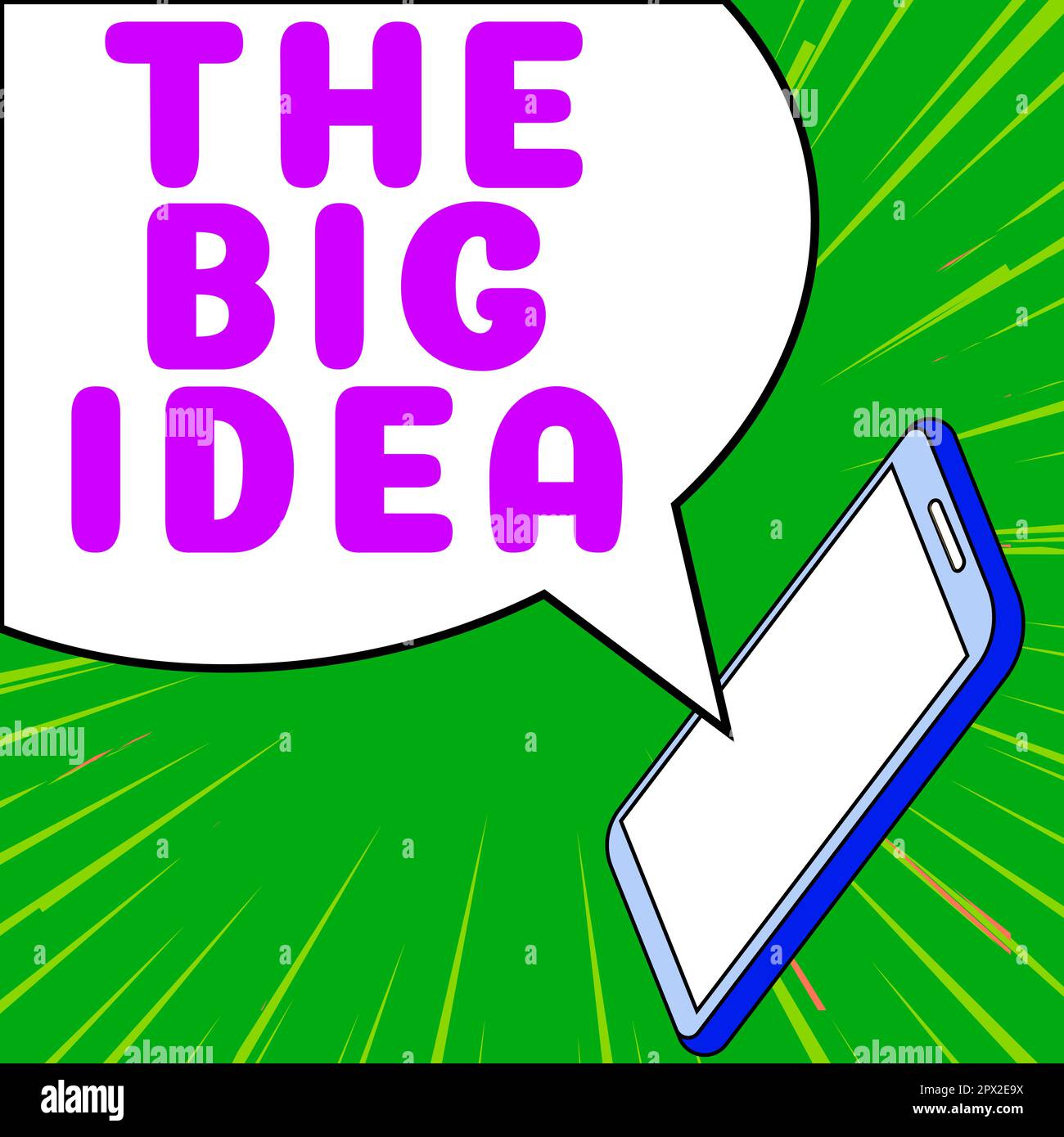 Sign displaying The Big Idea, Business overview have a successful idea ...
