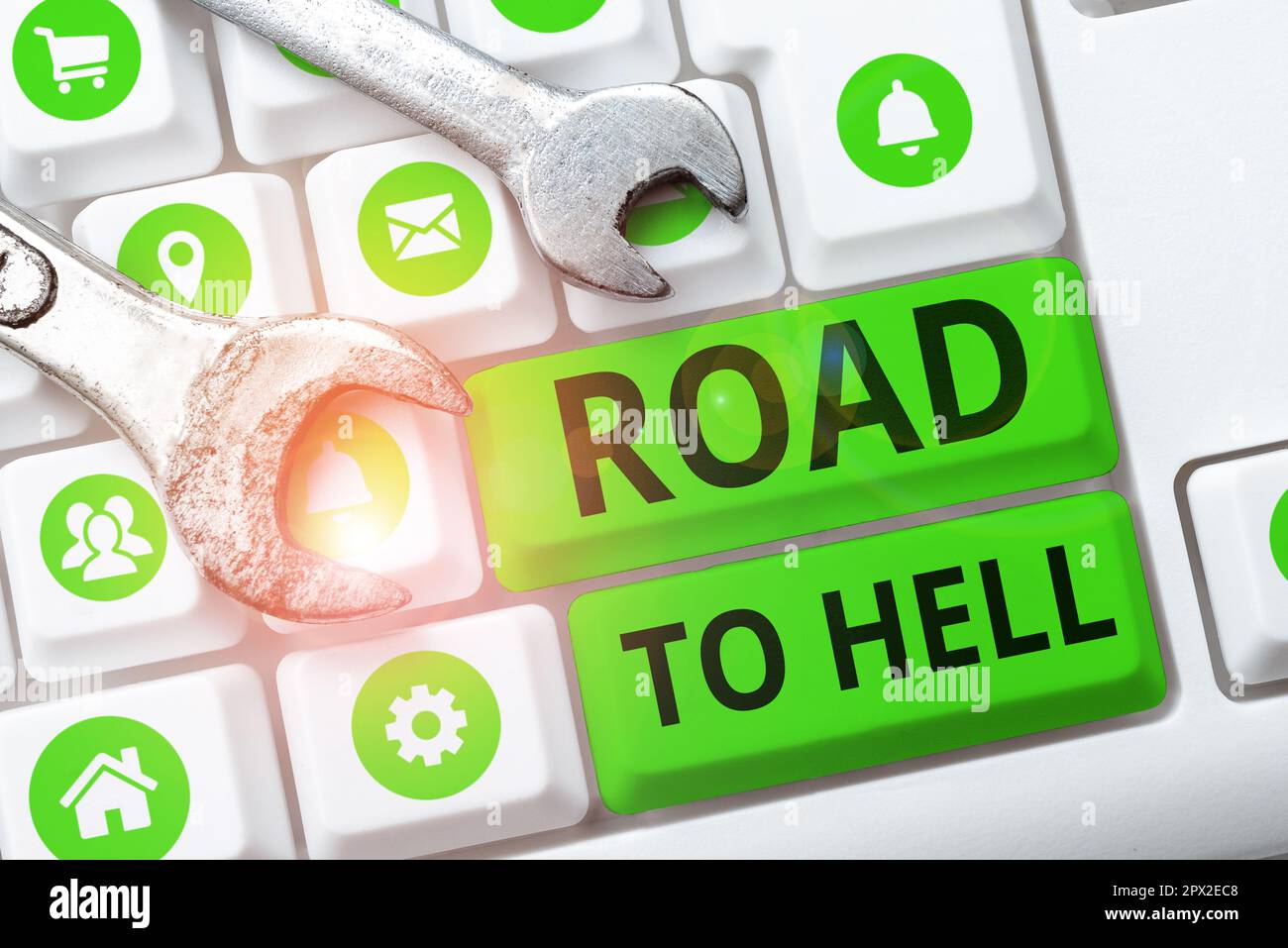 Inspiration showing sign Road To Hell, Business showcase Extremely ...