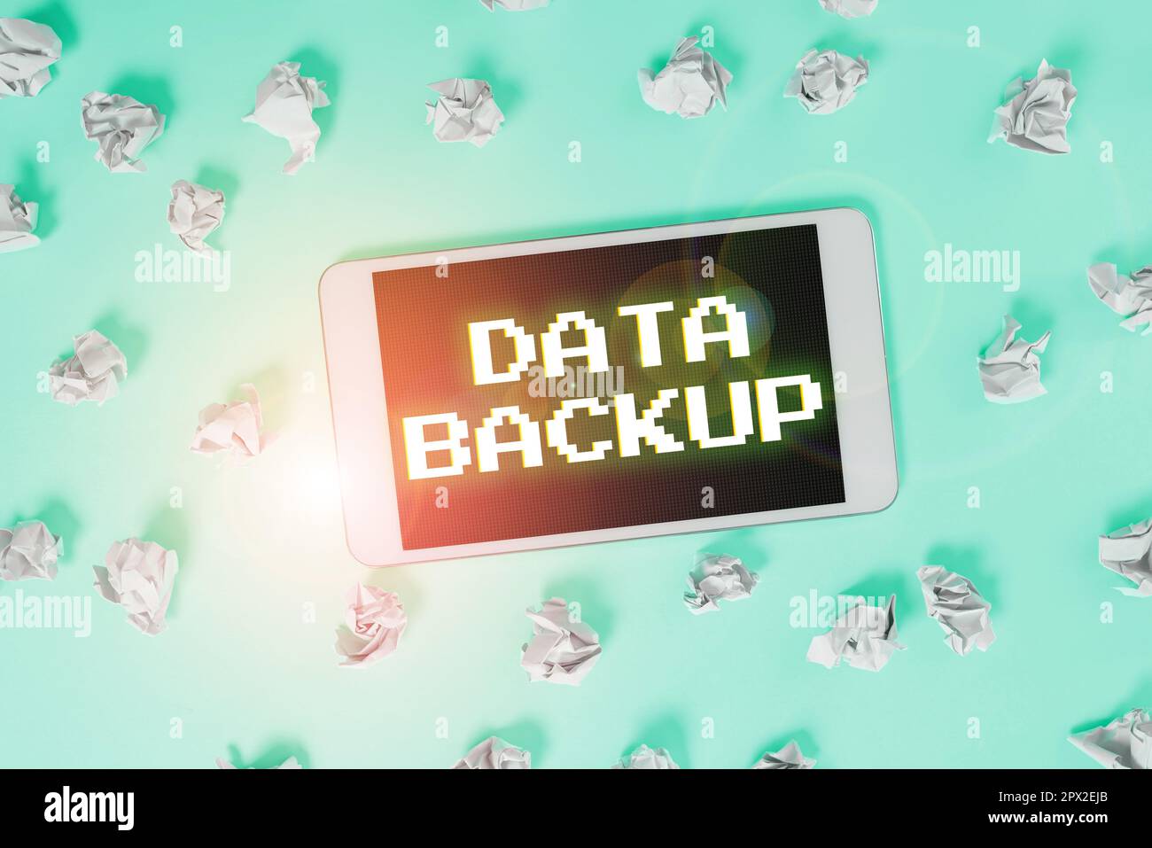 Writing Displaying Text Data Backup Internet Concept Copy Of Important Data That Is Stored On