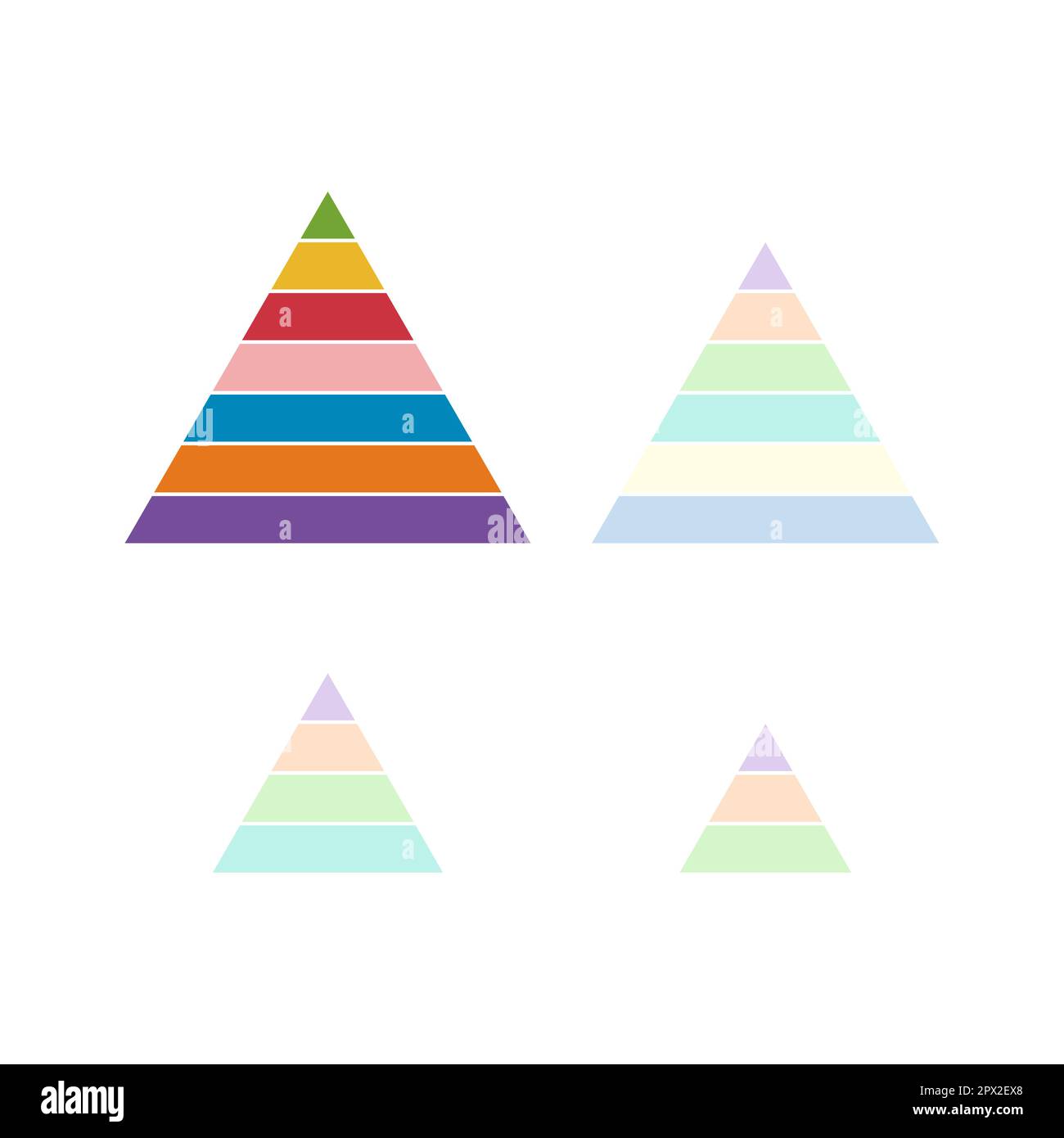 Set of Pyramid infographic chart layout, info modern concept step ... Set of Pyramid infographic chart layout, info modern concept step ...