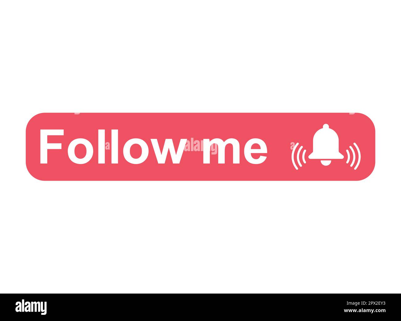 Follow me graphic concept symbol, speech button web label, vector ...