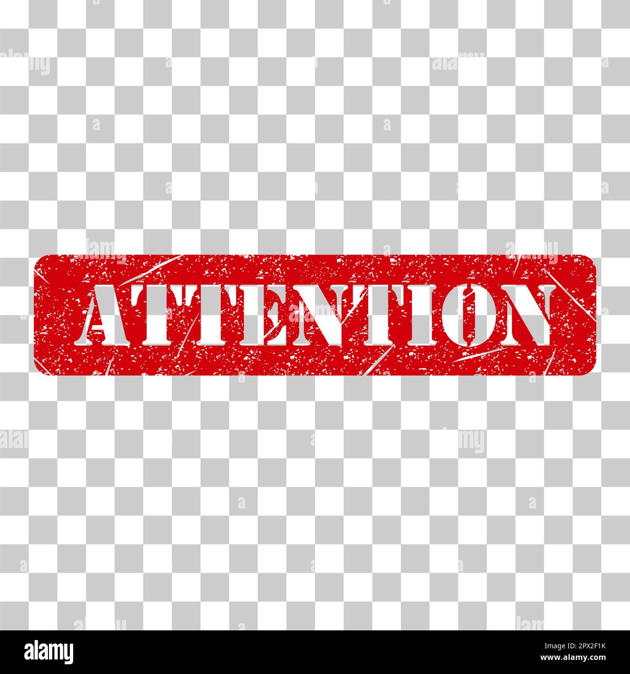 Attention stamp symbol, label sticker sign button, text banner vector ...