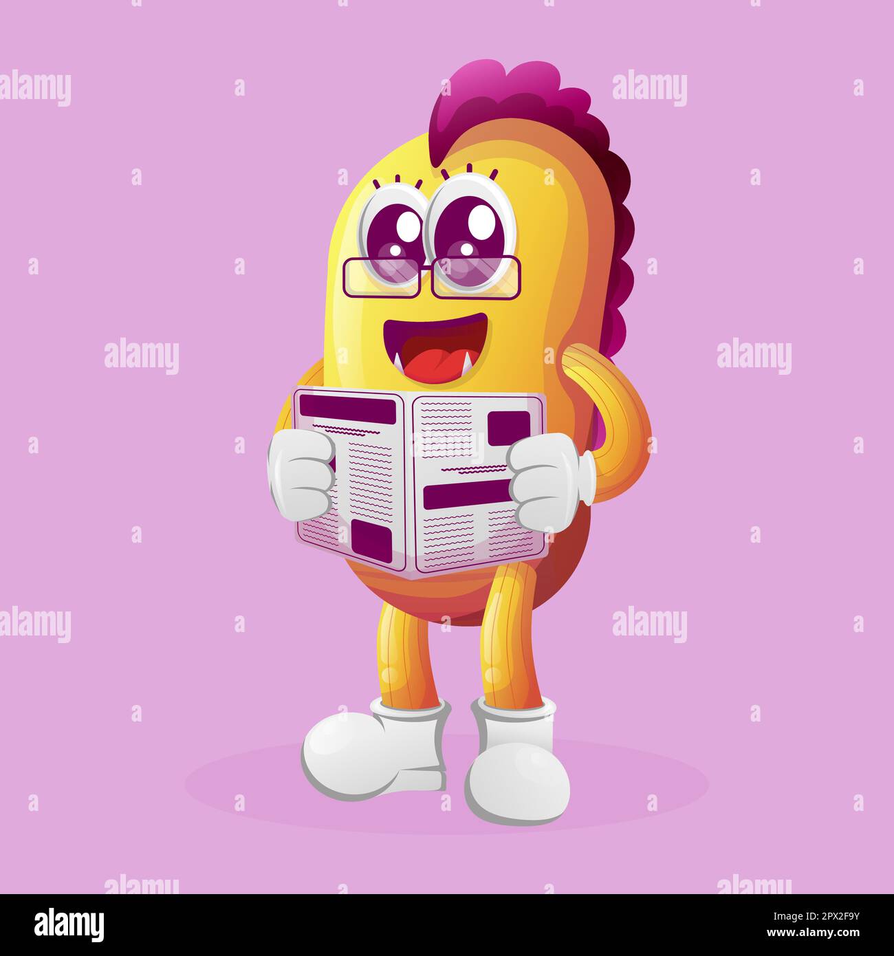 Enjoying newspaper Stock Vector Images - Alamy