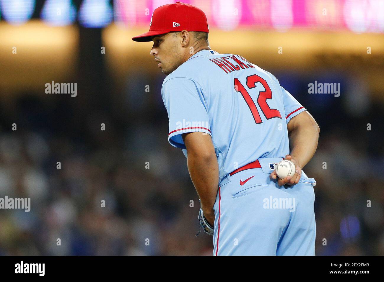 LOS ANGELES, CA - APRIL 29: St. Louis Cardinals relief pitcher Jordan ...