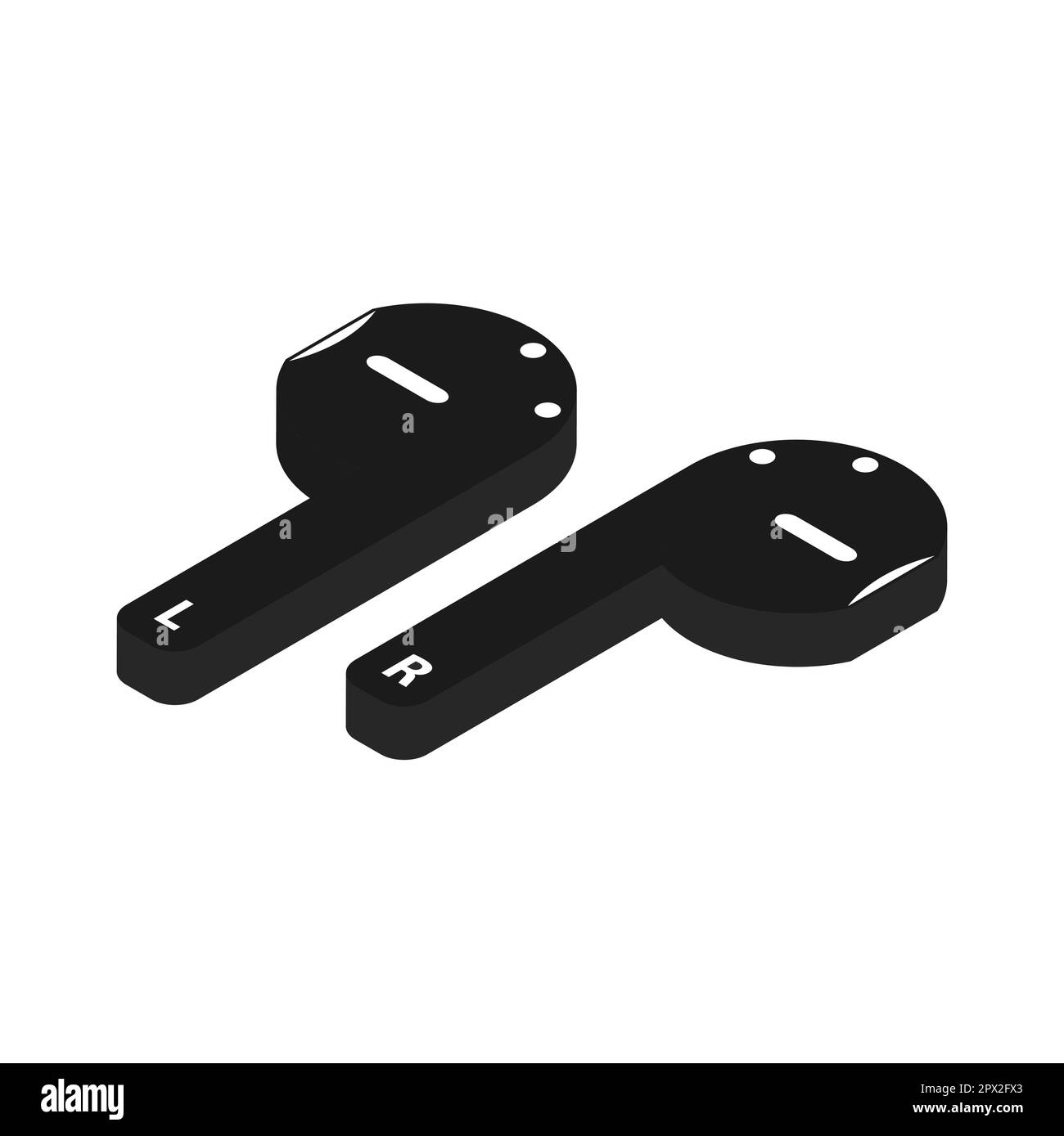 Earphones music Isometric icon , sound technology device sign, web ...