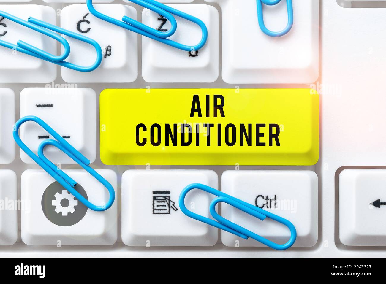 Handwriting text Air Conditioner, Business overview apparatus for ...