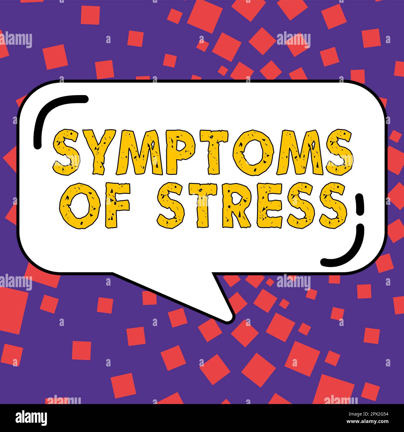 Text sign showing Symptoms Of Stress, Concept meaning serving as ...