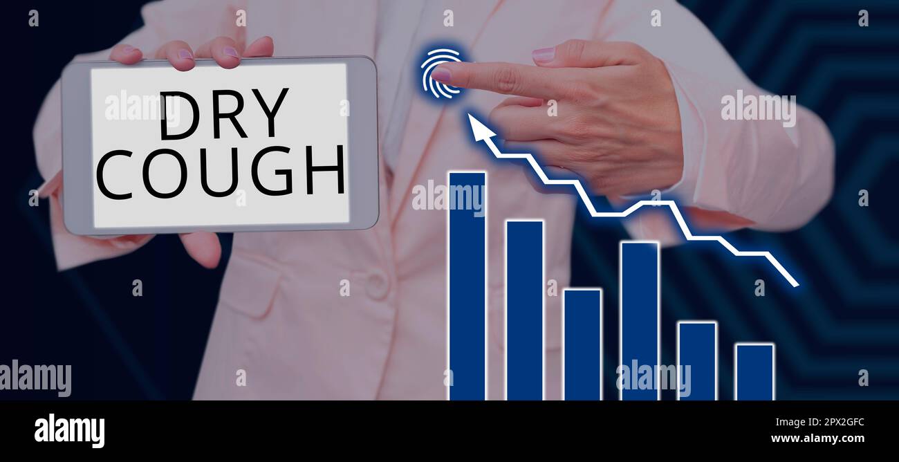 Inspiration showing sign Dry Cough, Business approach cough that are ...