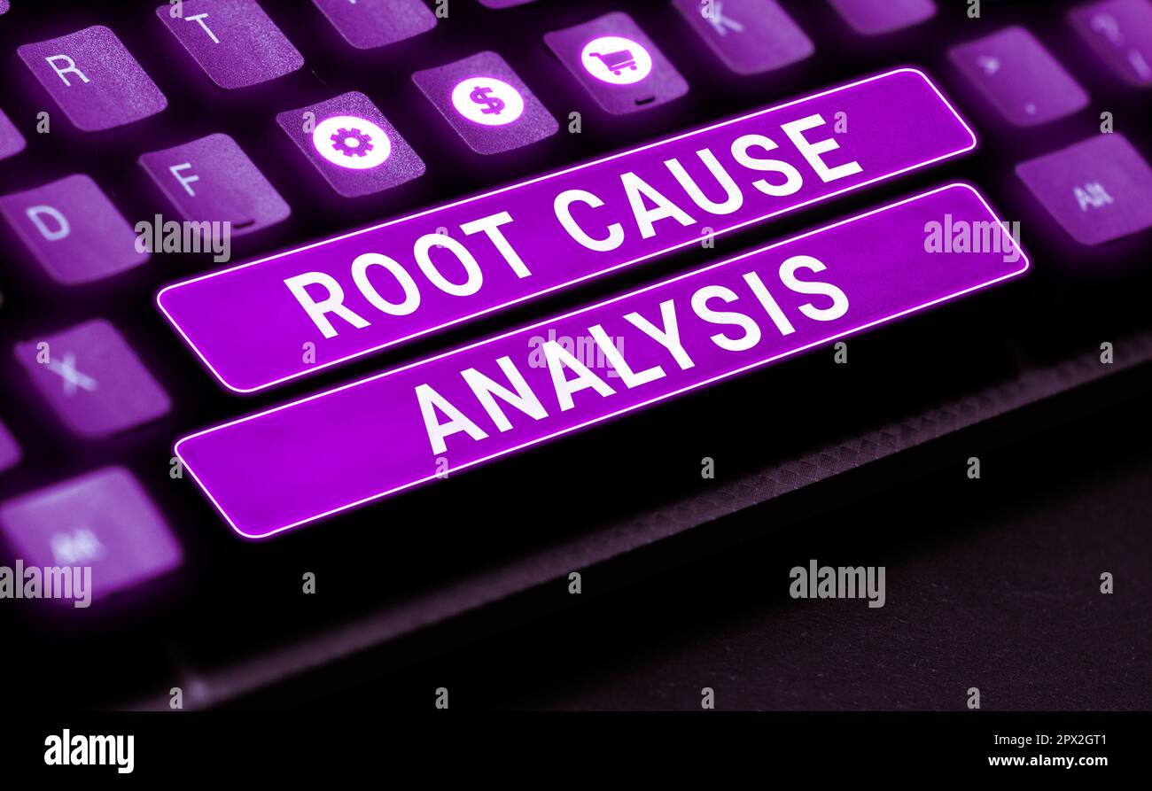 Text sign showing Root Cause Analysis, Business idea Method of Problem ...