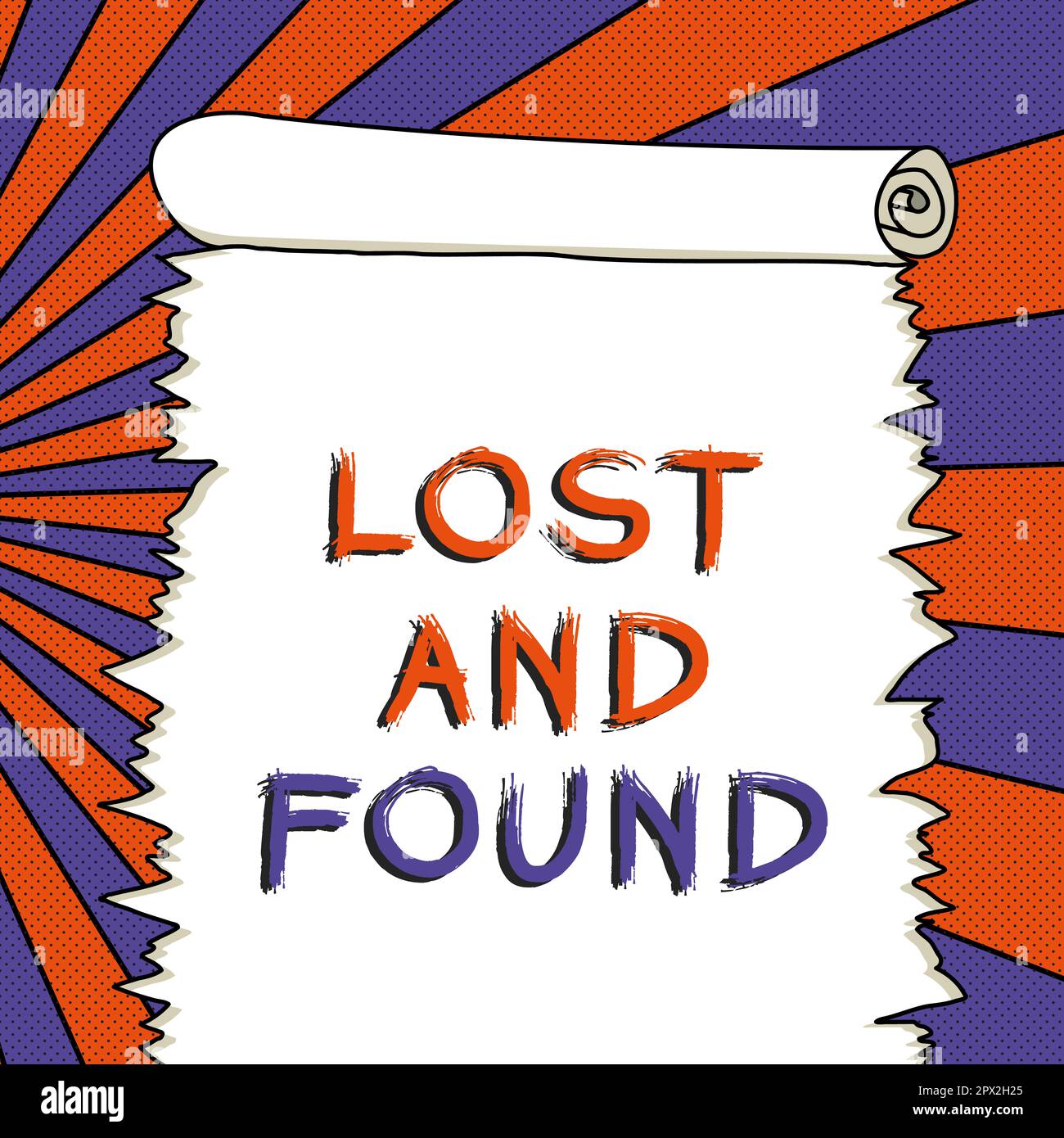 Conceptual display Lost And Found, Business idea Place where you can ...