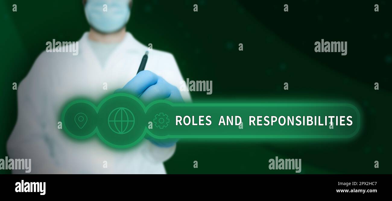 Inspiration showing sign Roles And Responsibilities, Business overview ...