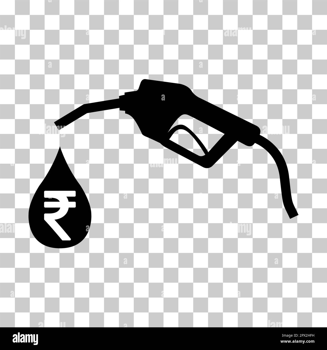 Gas station icon, nozzle isolated logo vector, pump gasoline design ...