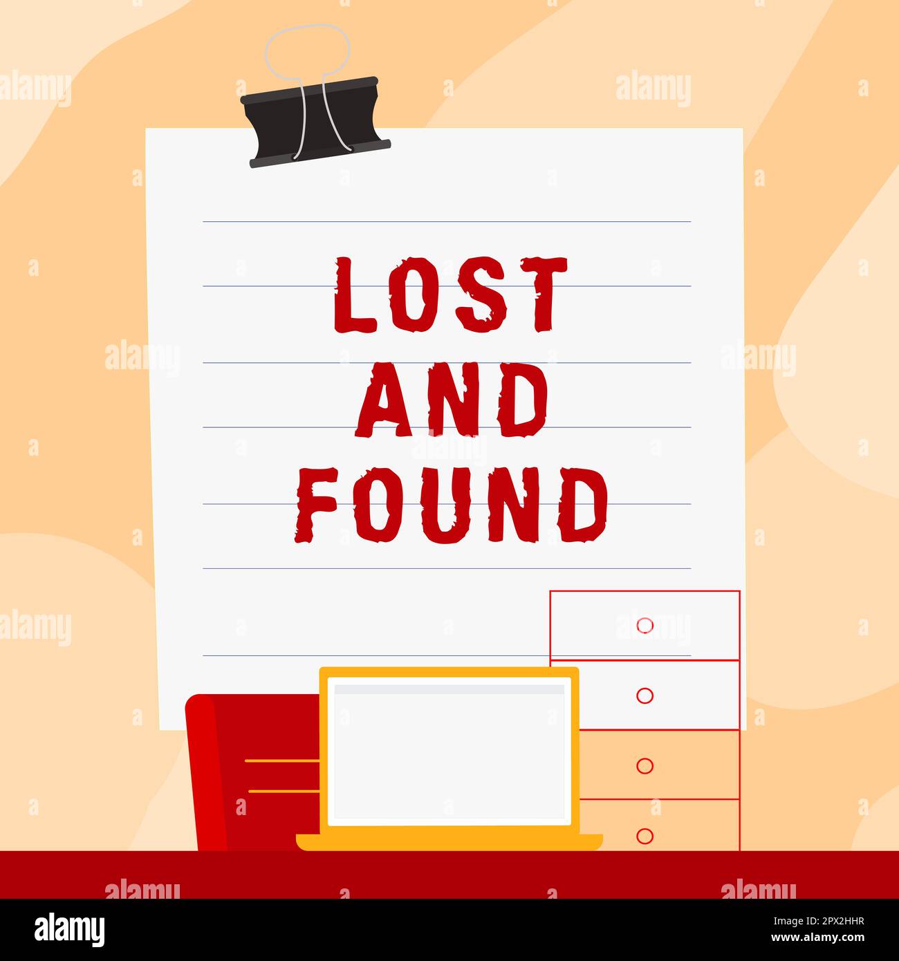 Hand writing sign Lost And Found, Conceptual photo Place where you can ...