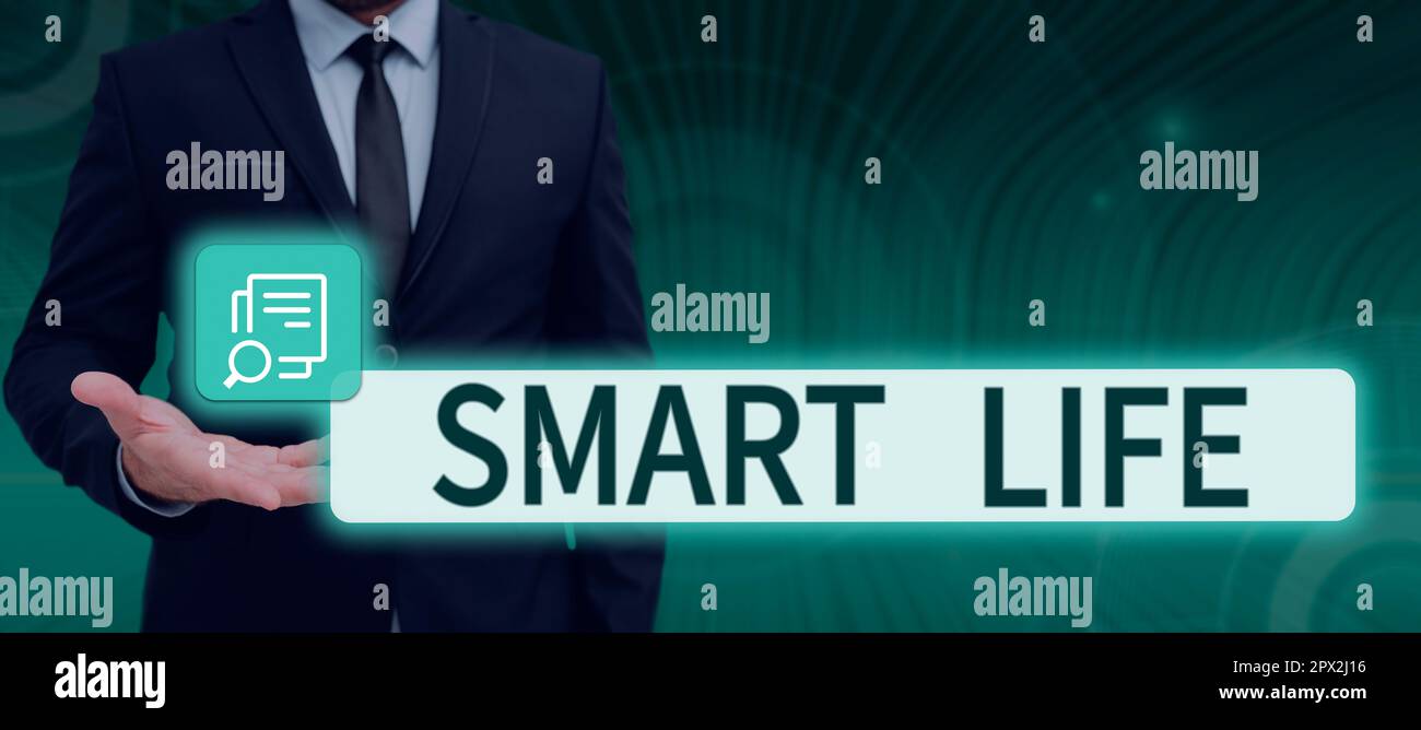 Conceptual display Smart Life, Conceptual photo approach conceptualized ...