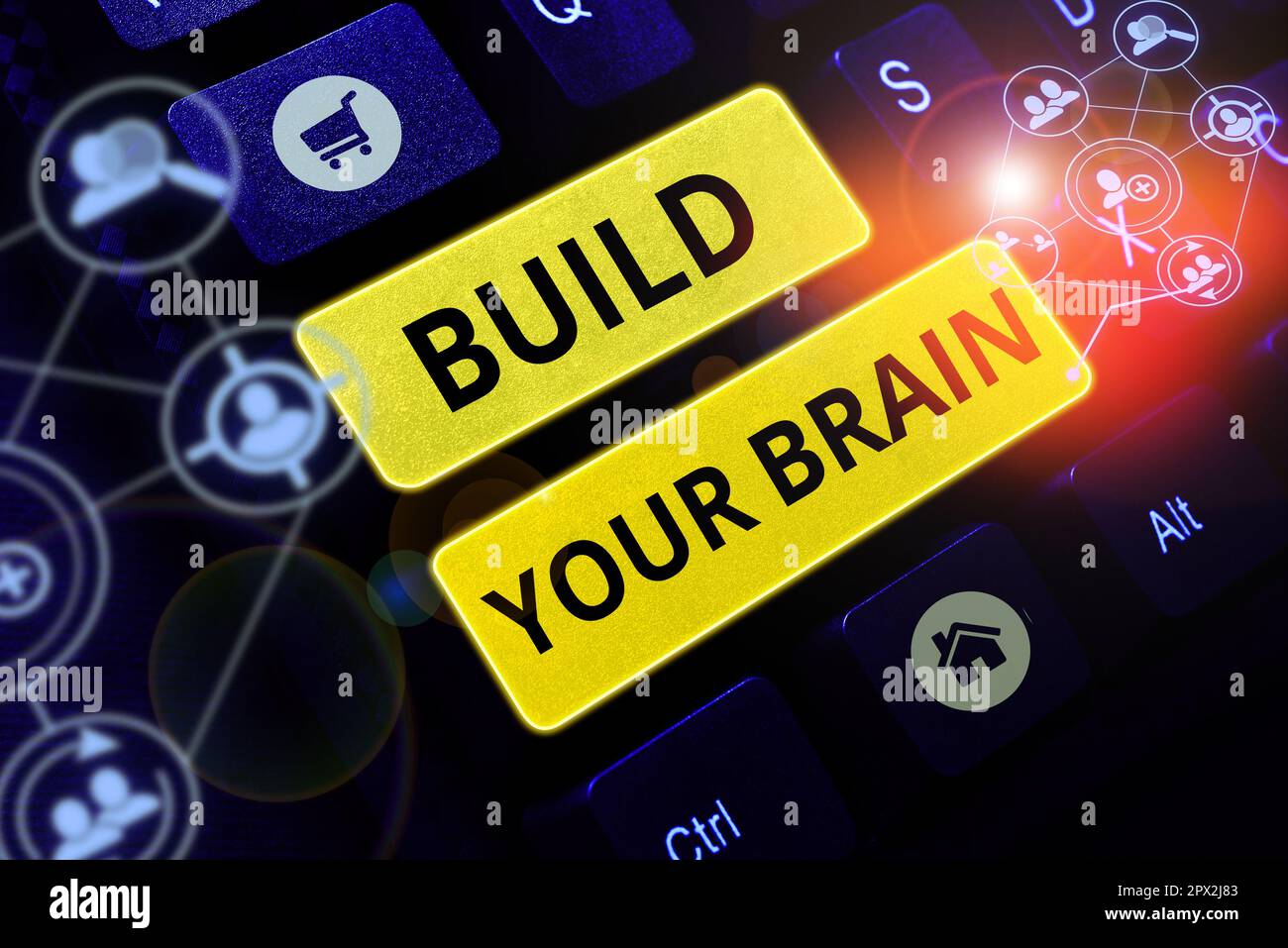 Conceptual display Build Your Brain, Business approach mental ...