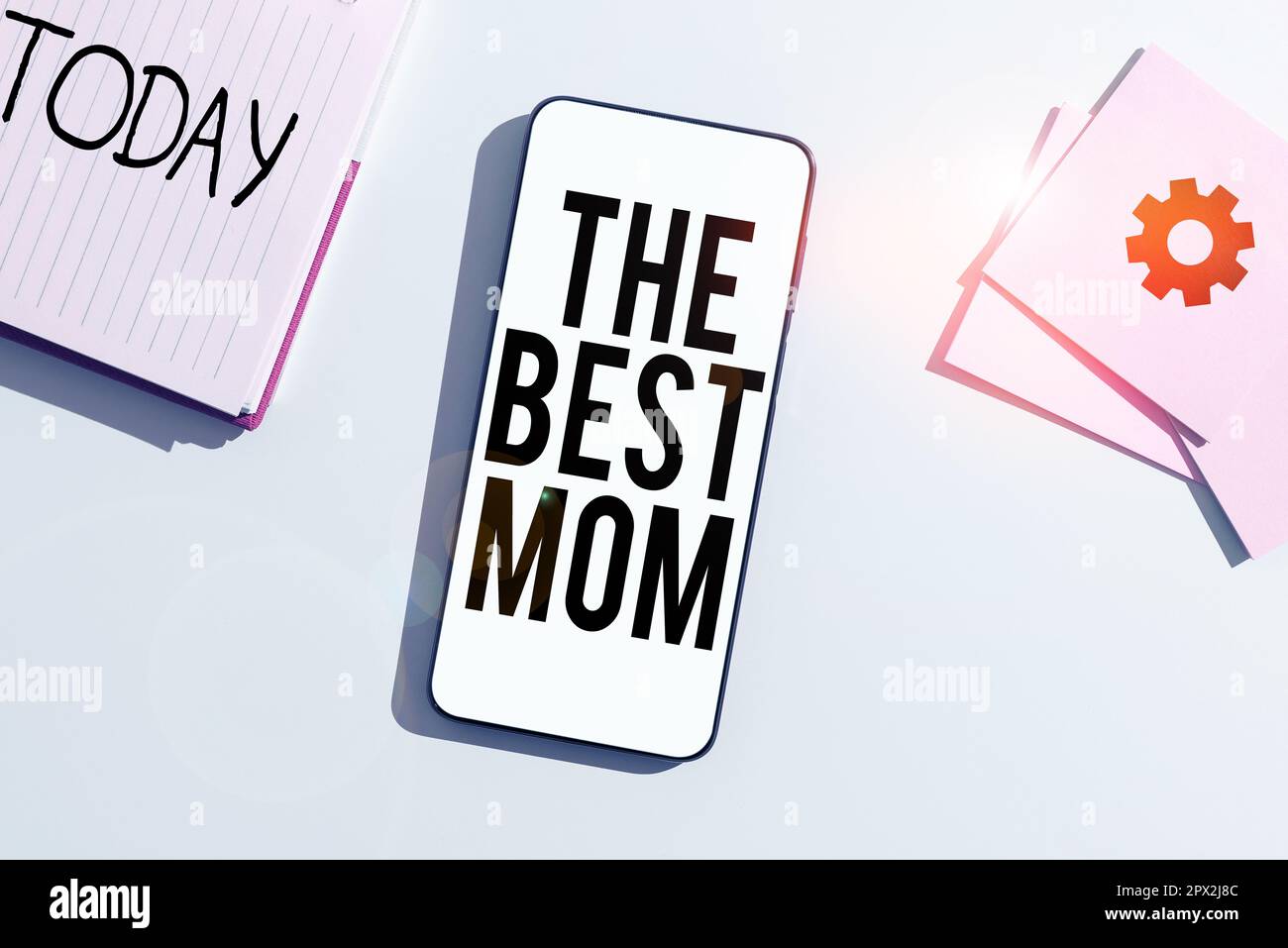 Text showing inspiration The Best Mom, Business idea Appreciation for ...