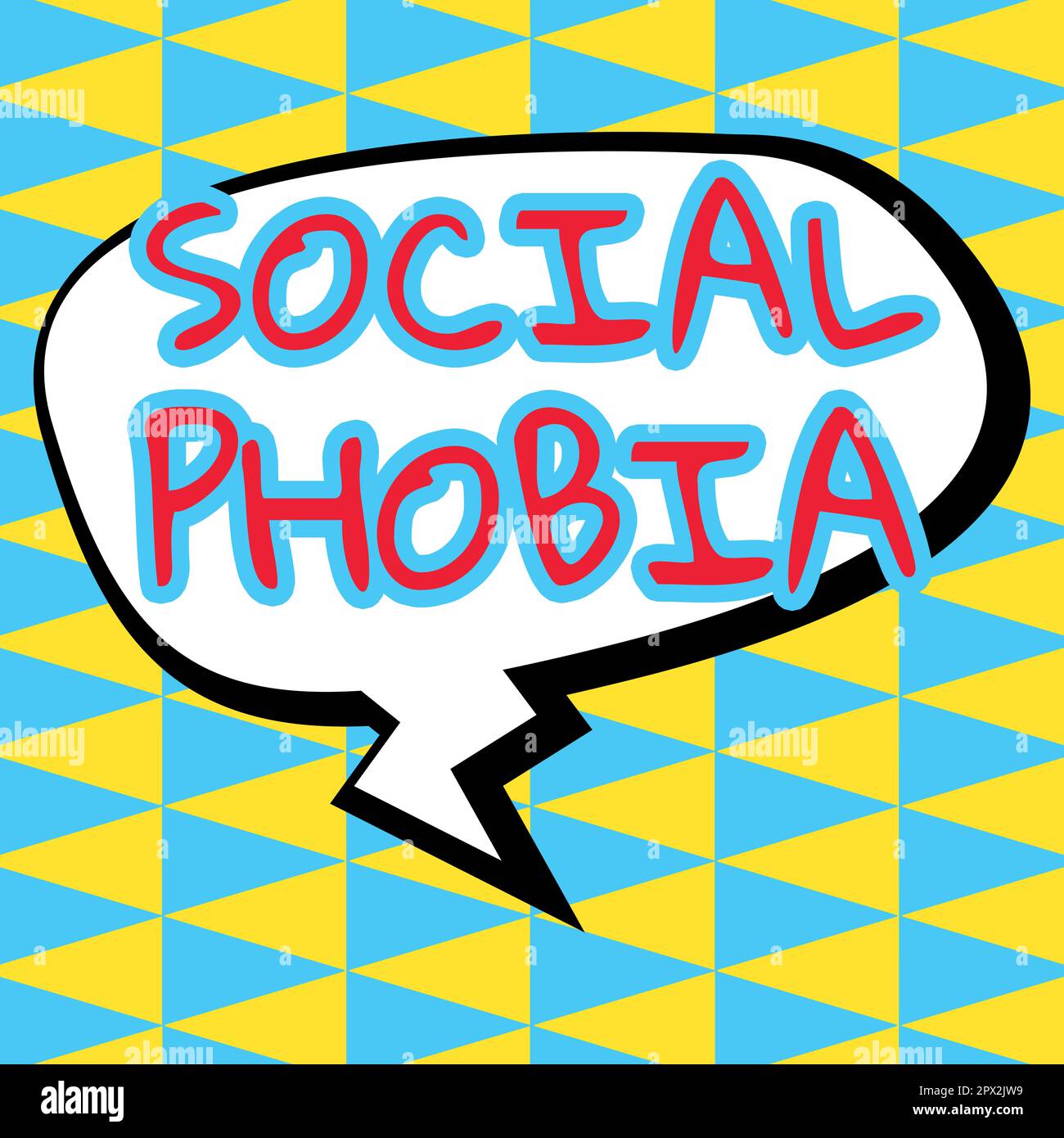 Sign displaying Social Phobia, Business concept overwhelming fear of ...