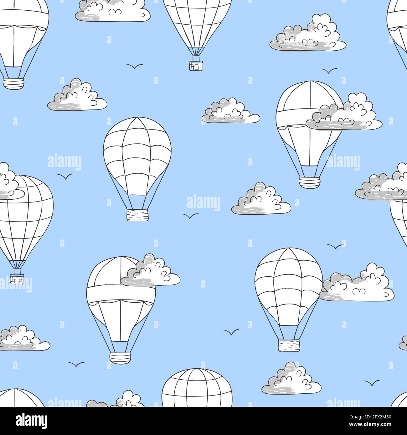 Drawing balloons flying decoration hi-res stock photography and images ...