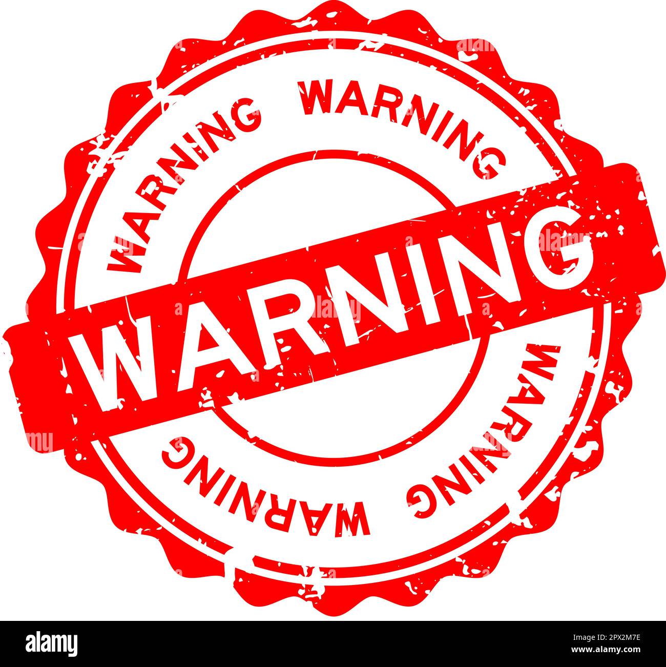 Grunge red warning word round rubber seal stamp on white background Stock Vector Image & Art - Alamy