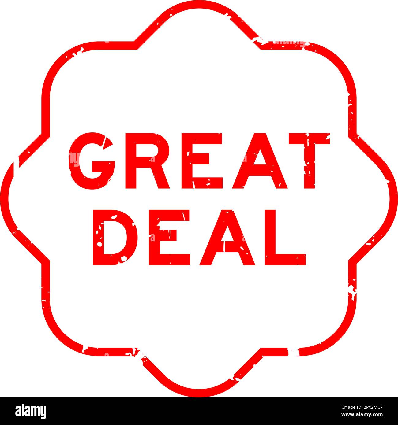 Grunge red great deal word rubber seal stamp on wthie background Stock ...