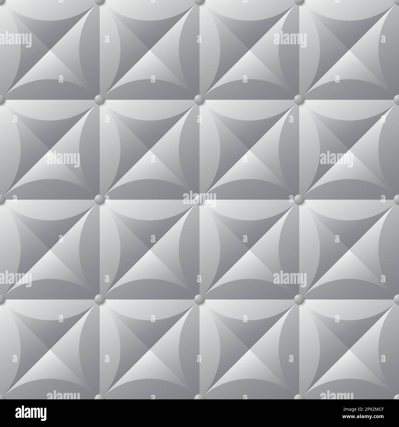 Abstract geometric background with squares, circles and crosses in a 3D ...