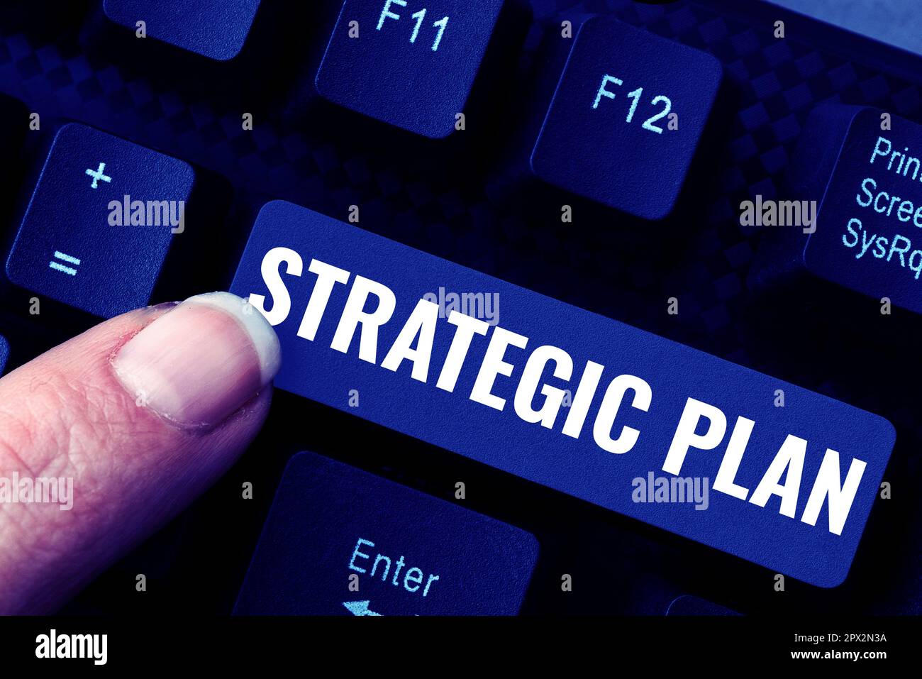 Writing displaying text Strategic Plan, Word Written on A process of ...