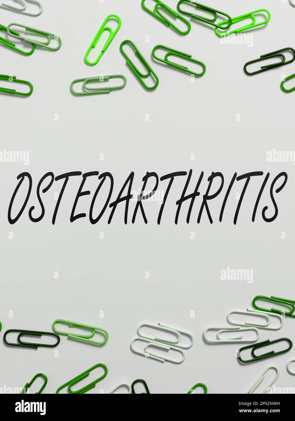 Sign displaying Osteoarthritis, Concept meaning Degeneration of joint ...