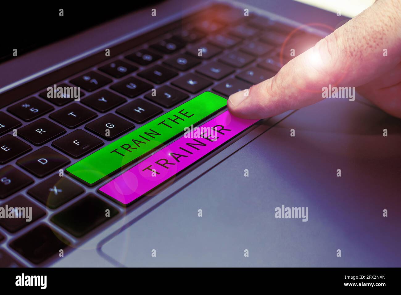 Hand writing sign Train The Trainer, Concept meaning identified to ...