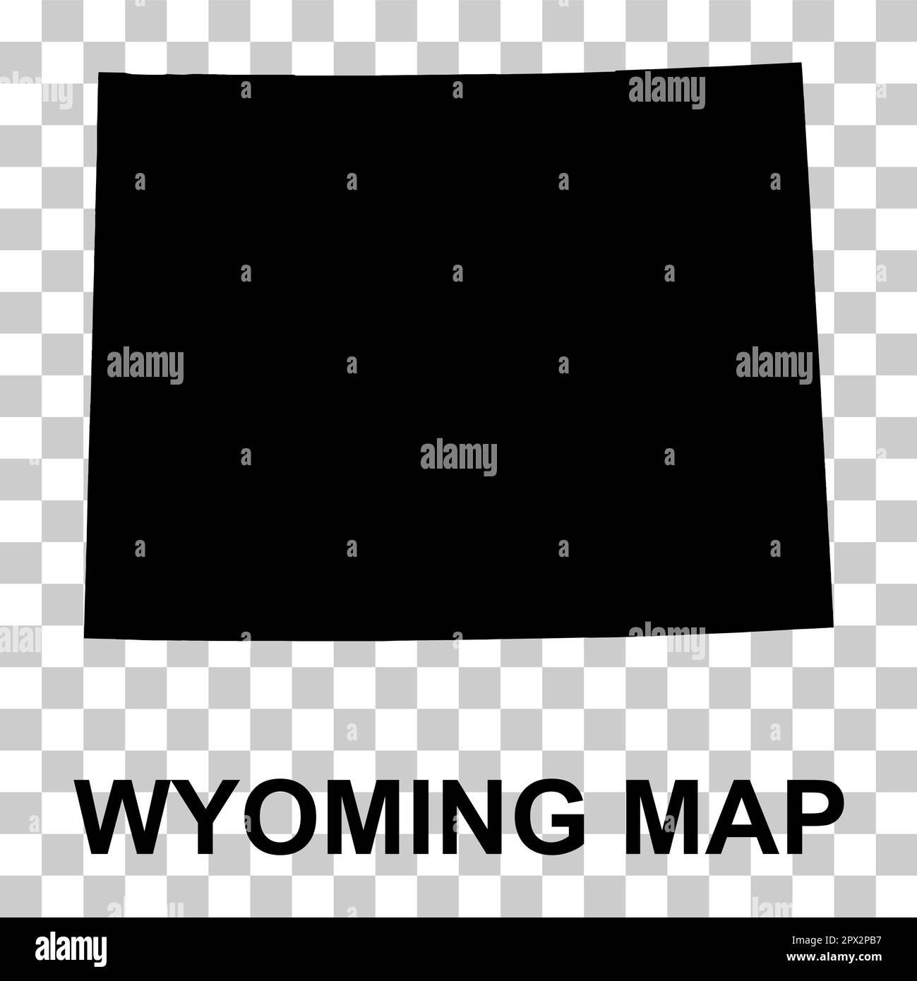 Wyoming map Black and White Stock Photos & Images - Alamy
