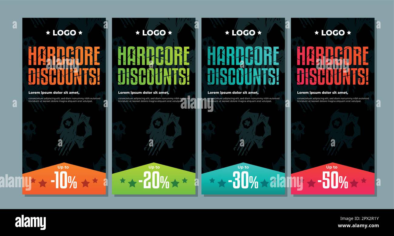 Cursed skull sale vertical leaflet templates. eps10 Stock Vector Image ...