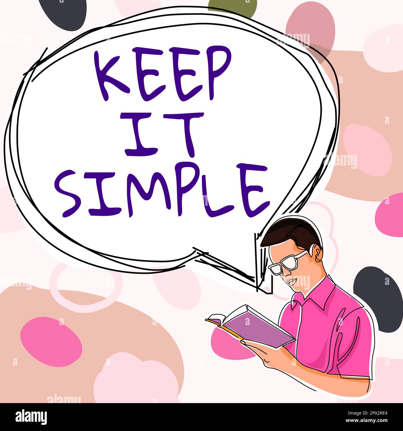 Sign displaying Keep It Simple, Business approach Easy to toss around ...