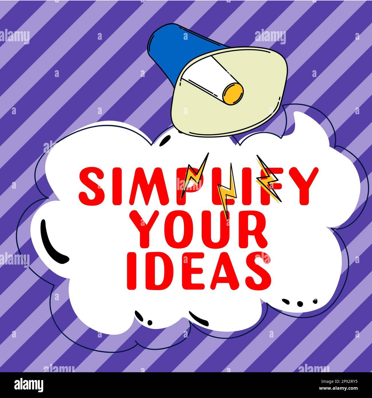 Conceptual display Simplify Your Ideas, Word for make simple or reduce ...