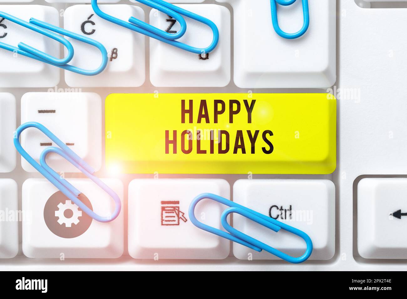 Text caption presenting Happy Holidays, Concept meaning greeting used ...