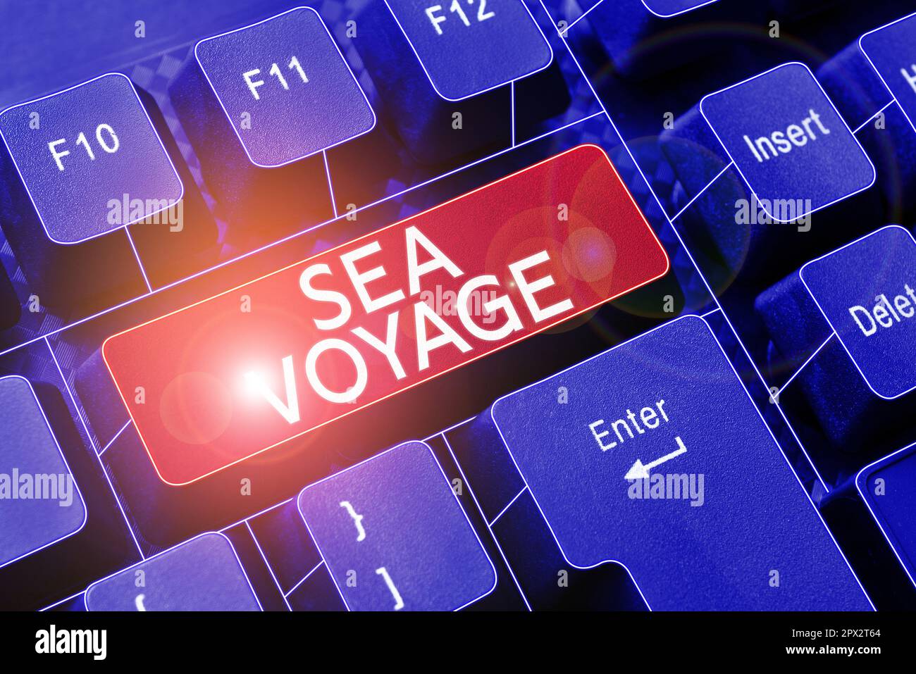 Conceptual caption Sea Voyage, Concept meaning riding on boat through ...