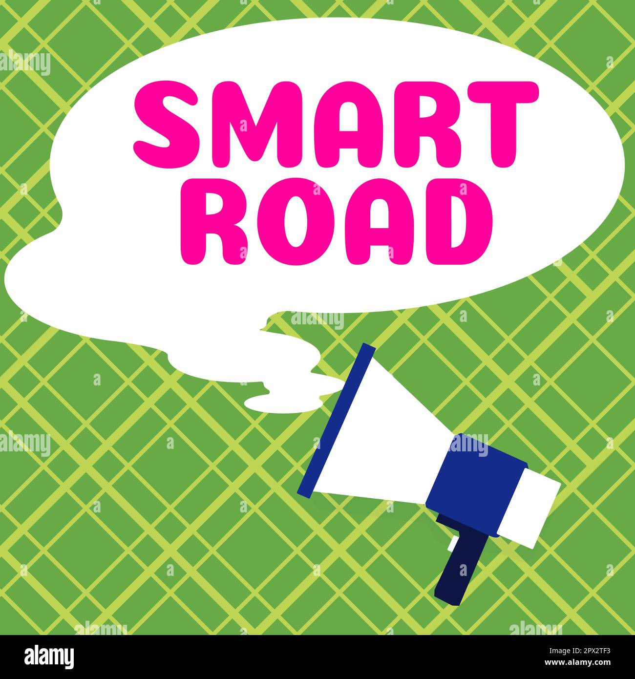 Sign displaying Smart Road, Internet Concept number of different ways ...
