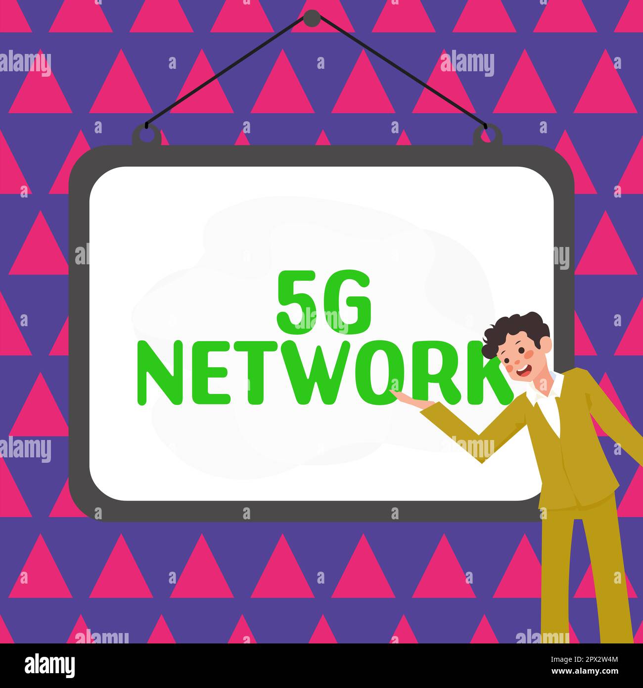 Text sign showing 5G Network, Concept meaning greatly increase the ...