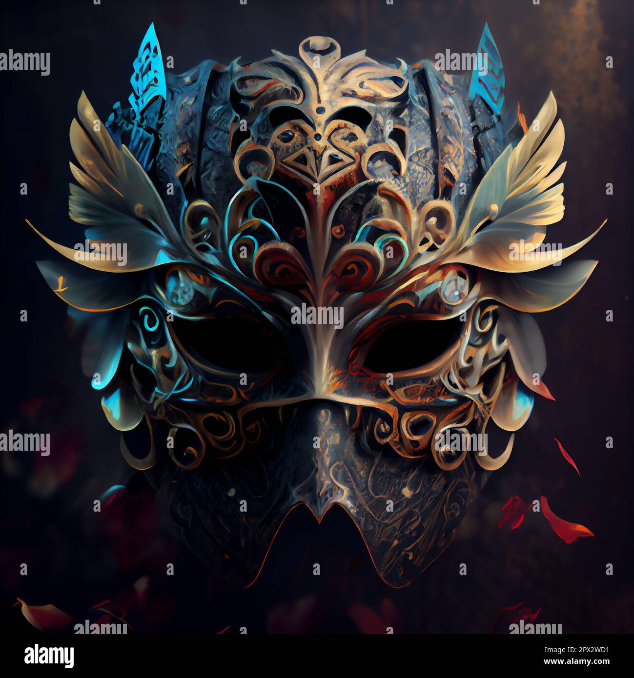 3d digital render masquerade mask hi-res stock photography and images ...