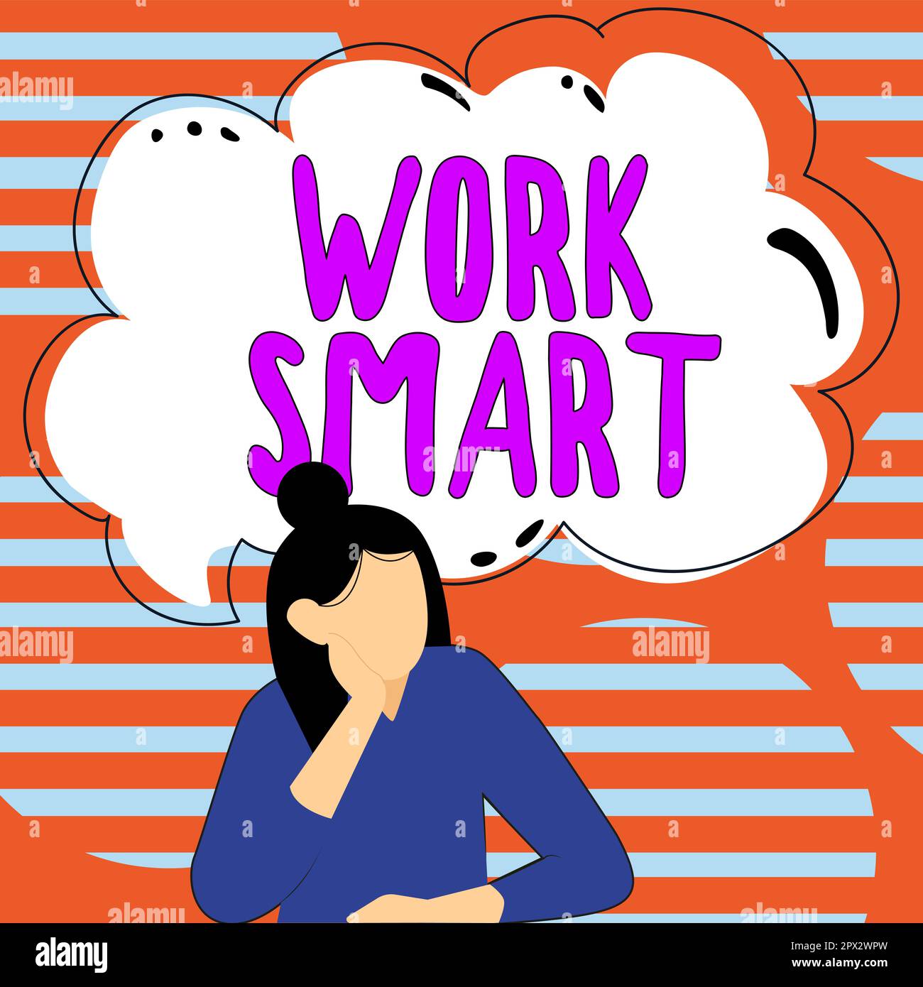 Sign displaying Work Smart, Internet Concept figuring out in order to ...