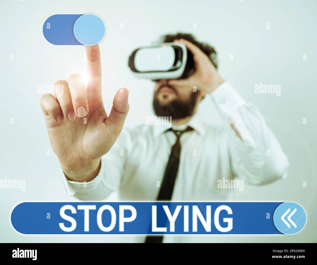 Hand writing sign Stop Lying, Internet Concept put an end on chronic ...