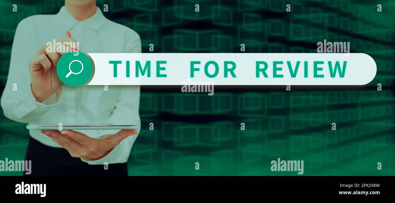 Hand writing sign Time For Review, Internet Concept Evaluation Feedback ...