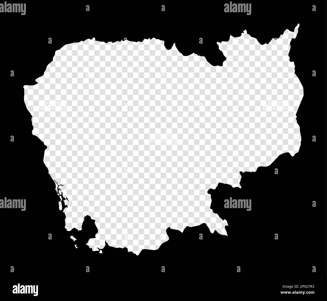Cambodia national black Stock Vector Images - Alamy