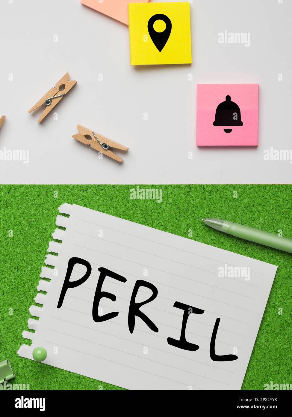 Sign displaying Peril, Concept meaning indicates something extremely ...