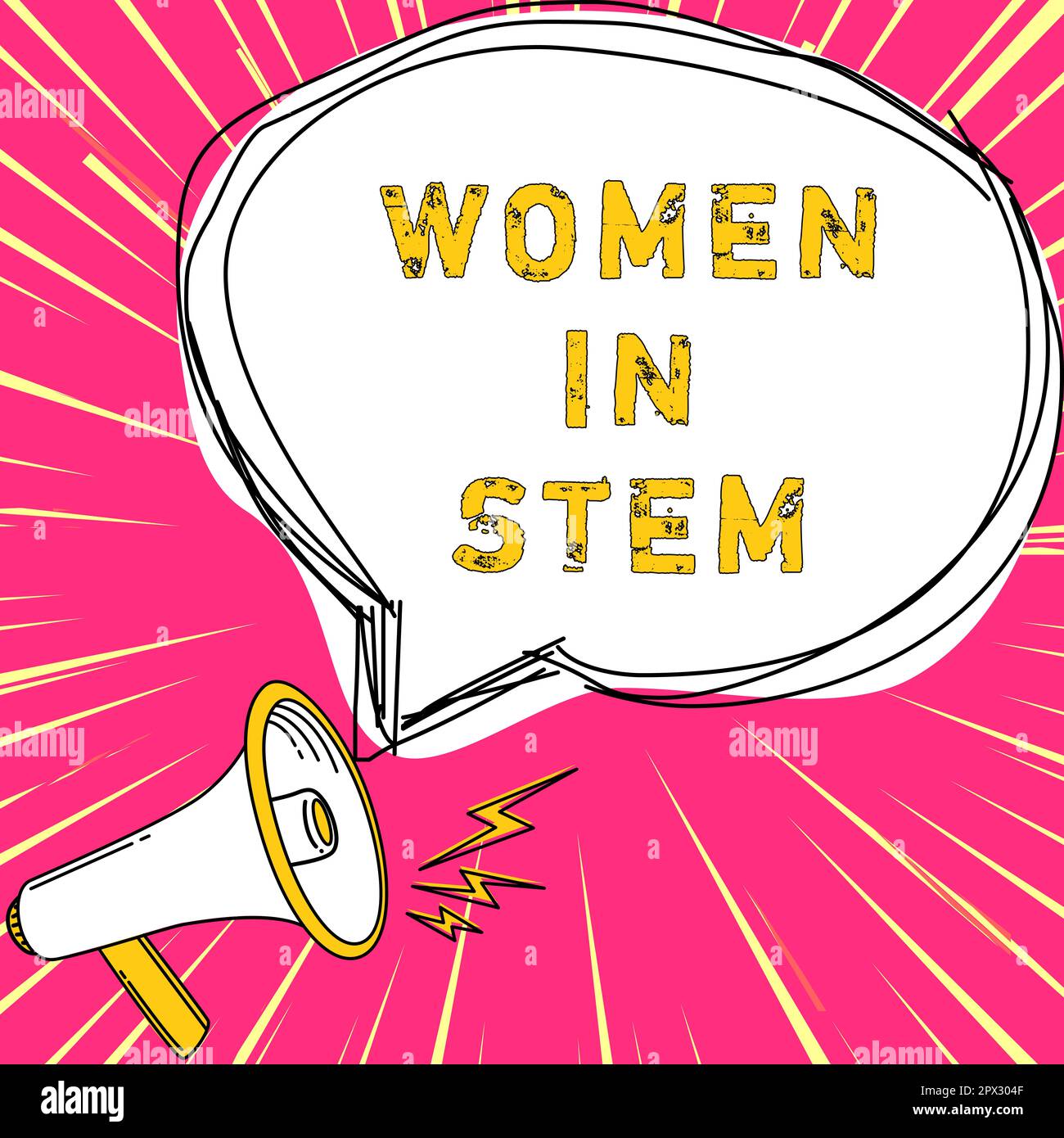Sign Displaying Women In Stem Word For Science Technology Engineering Mathematics Scientist