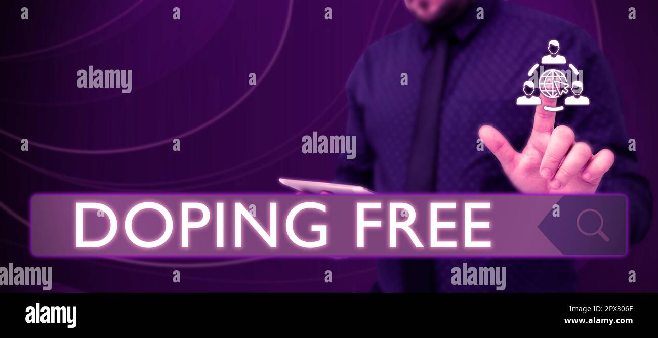 Conceptual caption Doping Free, Business approach proven not using any ... Conceptual caption Doping Free, Business approach proven not using any ...