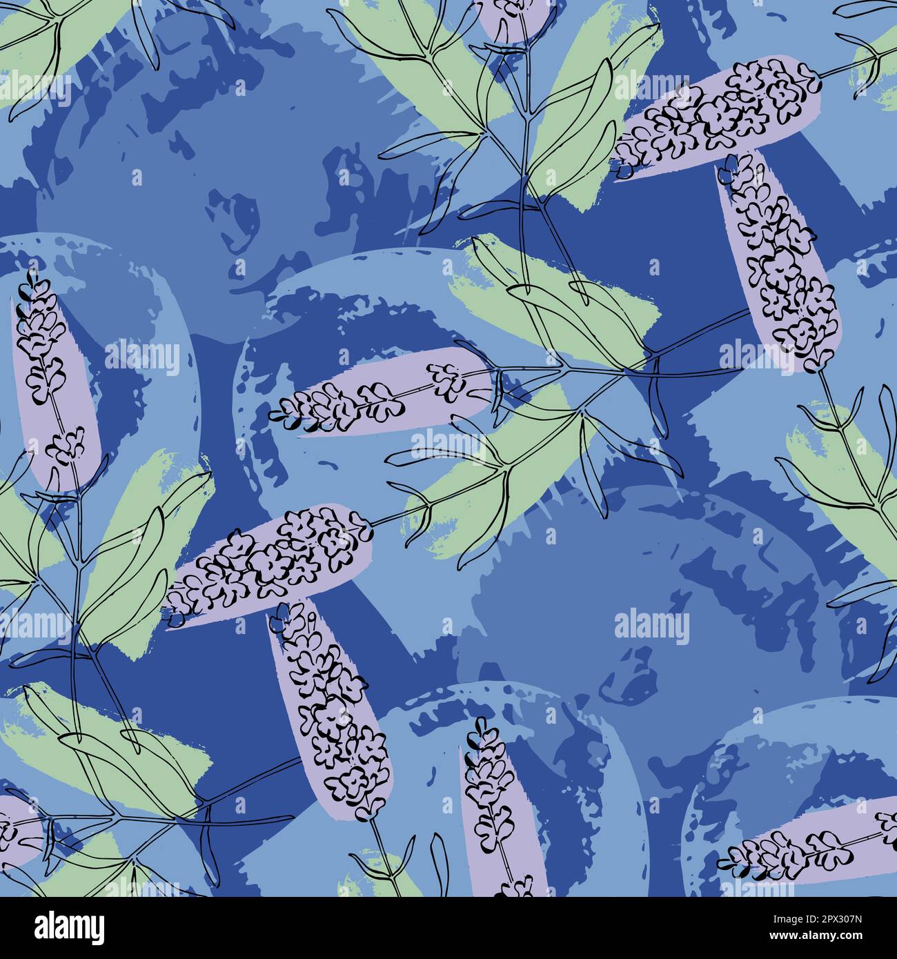 Lavender seamless pattern. Seamless pattern for fabric, paper and other ...