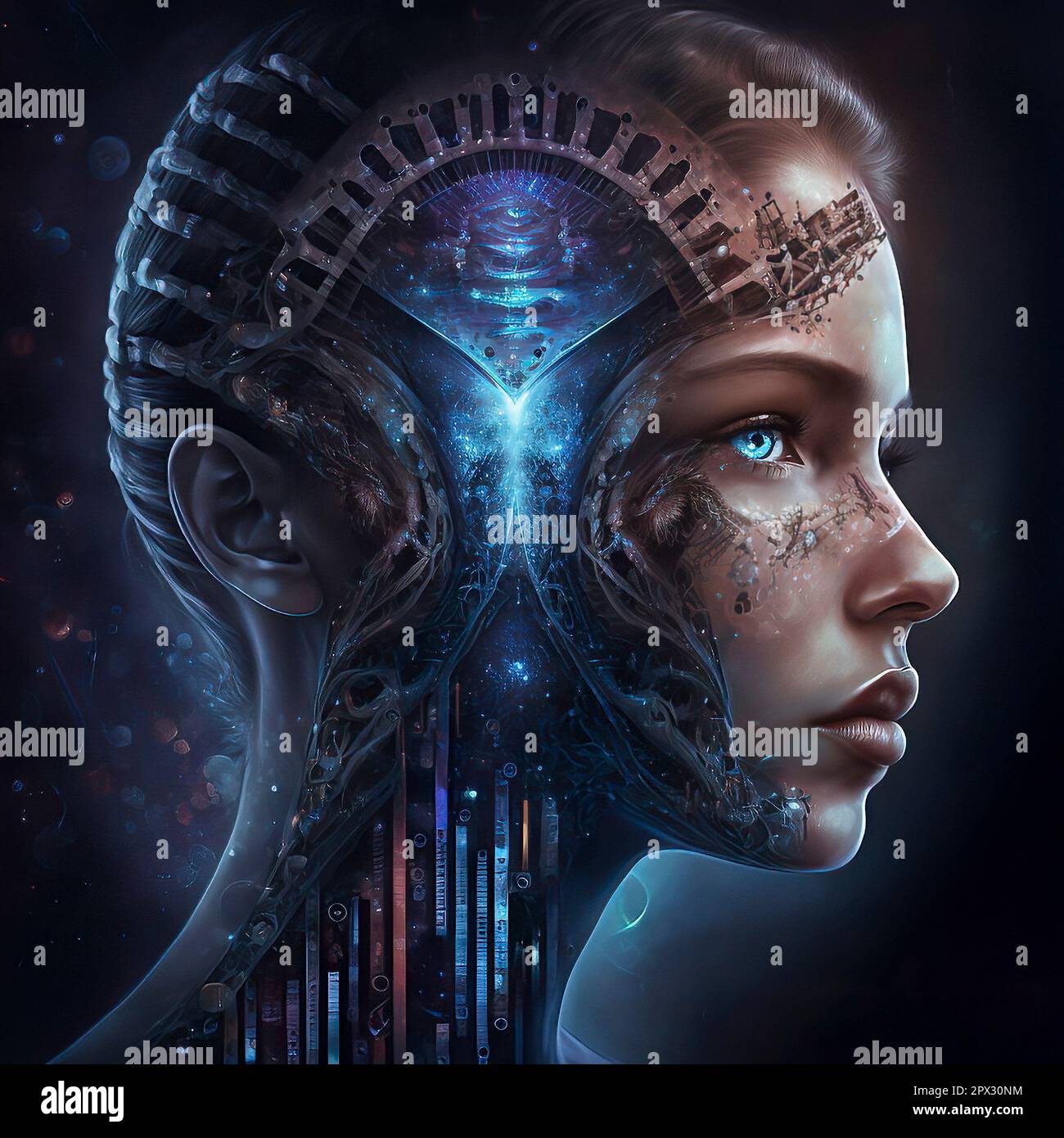 Psychedelic cyborg hi-res stock photography and images - Alamy