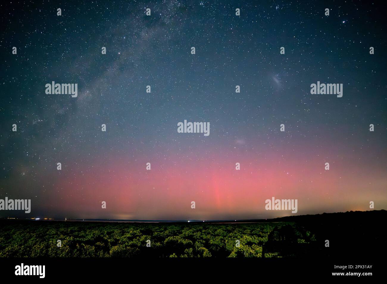 Aurora Australis from Victoria Australia Stock Photo - Alamy