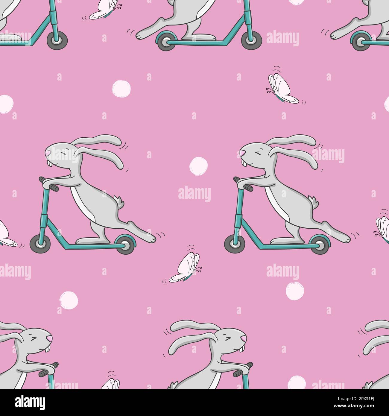 Scooter pattern Stock Vector Images - Alamy