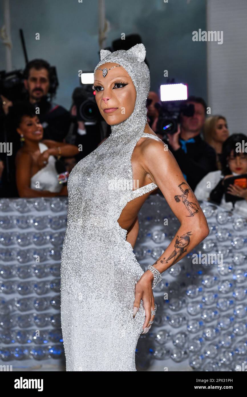 New York, USA. 01st May, 2023. Doja Cat walking on the red carpet at ...