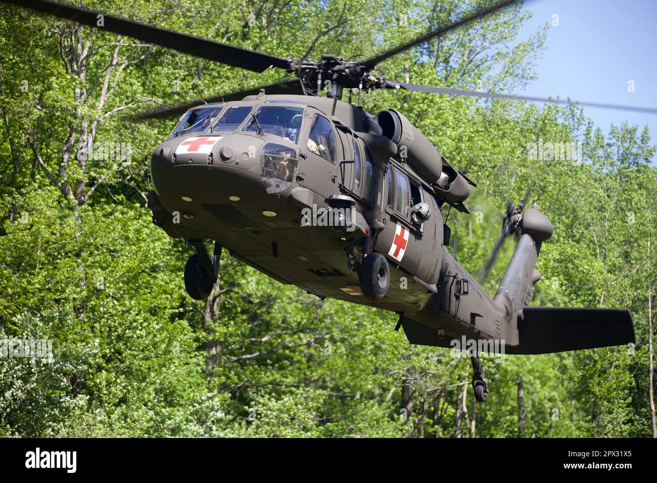 A U.S. Army UH-60 L Black Hawk Helicopter, assigned to 4th Ranger ...